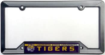 LSU Tigers Plastic License Plate Frame - Detroit Game Gear