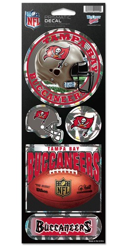 Tampa Bay Buccaneers Prismatic Stickers - Detroit Game Gear