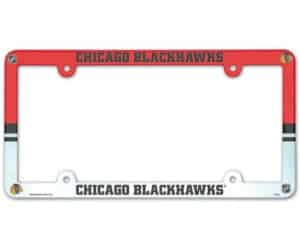 Chicago Blackhawks License Plate Frame - Full Color - Detroit Game Gear