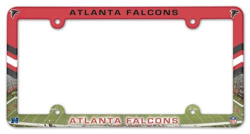 Atlanta Falcons License Plate Frame - Full Color - Detroit Game Gear