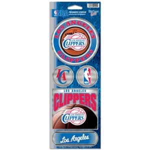 Los Angeles Clippers Prismatic Stickers - Detroit Game Gear