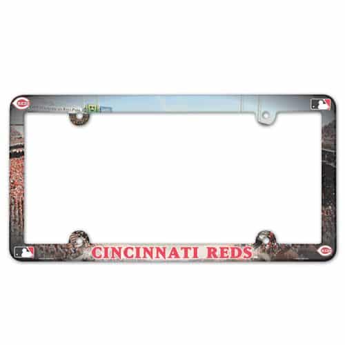 Cincinnati Reds License Plate Frame - Full Color - Detroit Game Gear