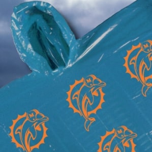 Miami Dolphins Hooded Poncho - Detroit Game Gear