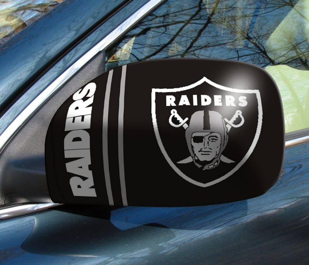 Oakland Raiders Mirror Cover - Small - Detroit Game Gear