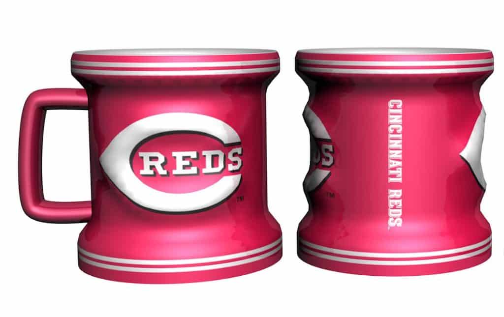 Cincinnati Reds Sculpted Mini Mug Shot Glass - Detroit Game Gear