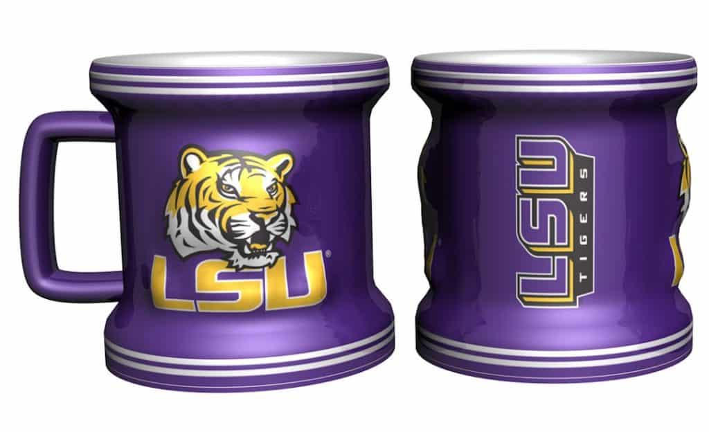 LSU Tigers Sculpted Mini Mug Shot Glass - Detroit Game Gear