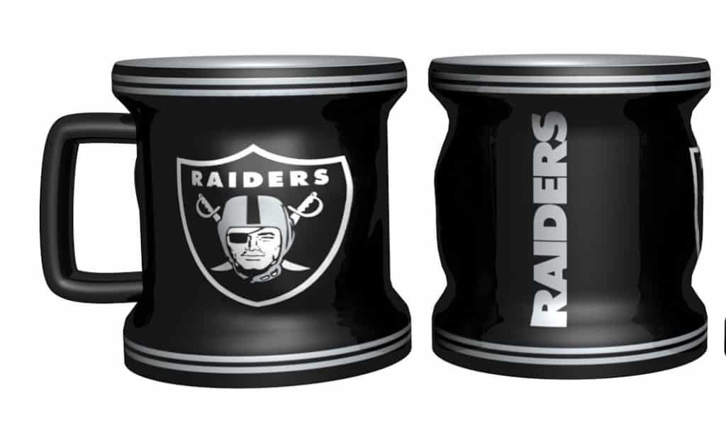 Oakland Raiders Sculpted Mini Mug Shot Glass - Detroit Game Gear