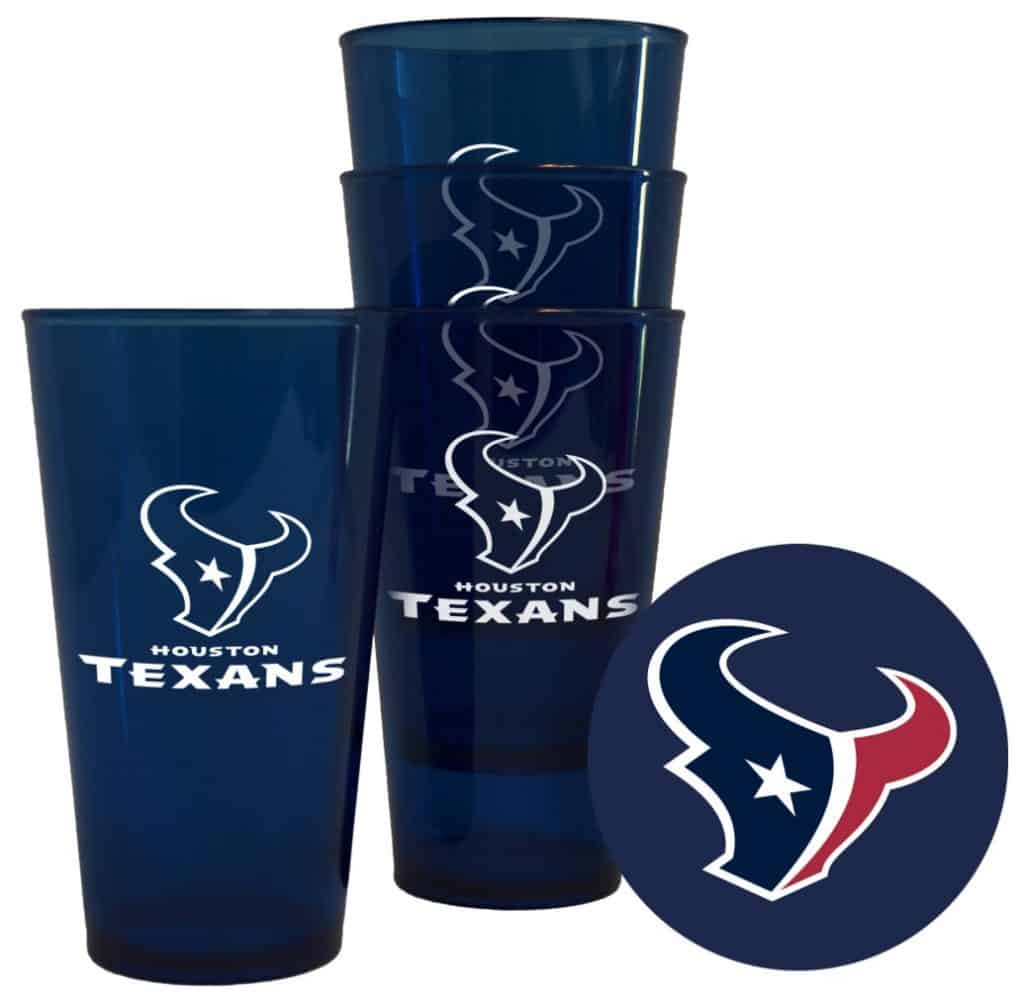Houston Texans Plastic Pint Glass Set - Detroit Game Gear