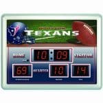 Houston Texans Clock - 14"x19" Scoreboard - Detroit Game Gear