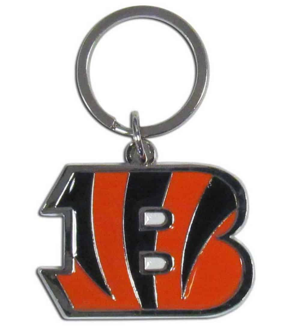 Cincinnati Bengals Chrome Logo Cut Keychain - Detroit Game Gear