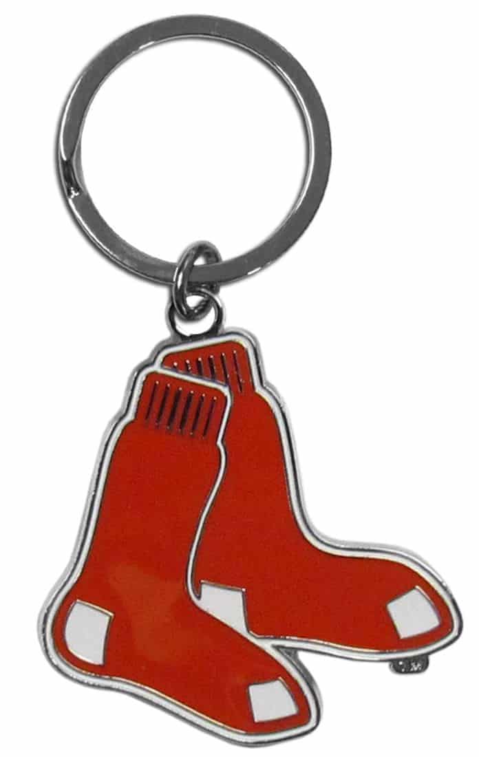 Boston Red Sox Chrome Logo Cut Keychain - Detroit Game Gear