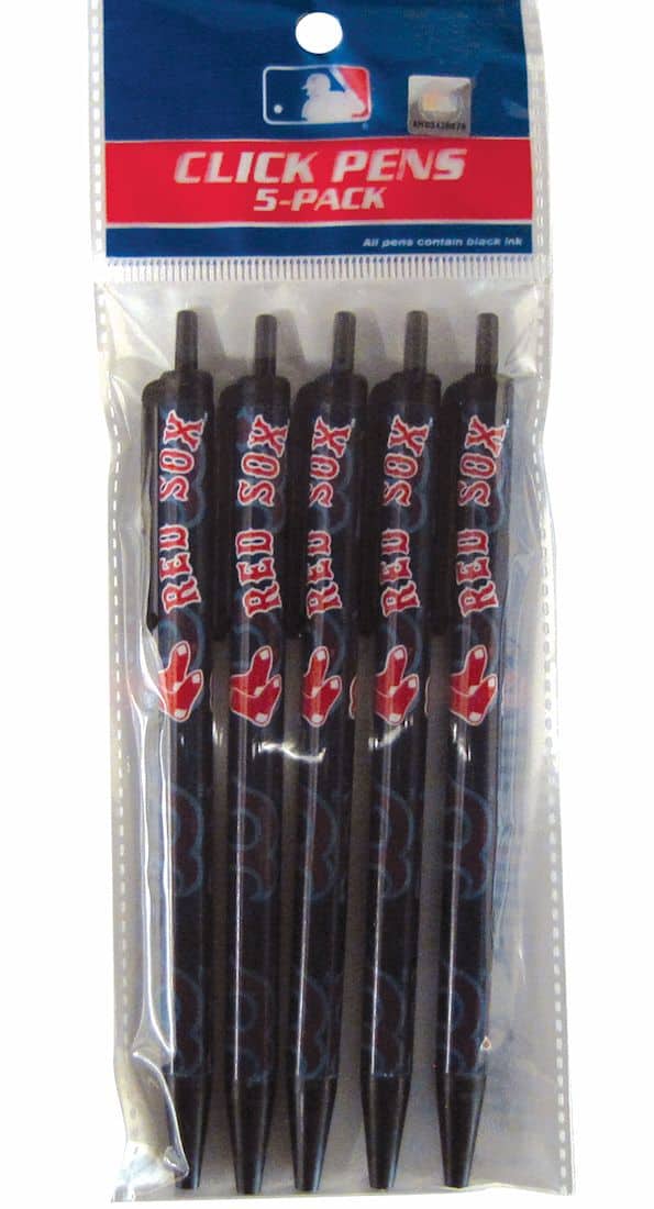 Boston Red Sox Click Pens - 5 Pack - Detroit Game Gear