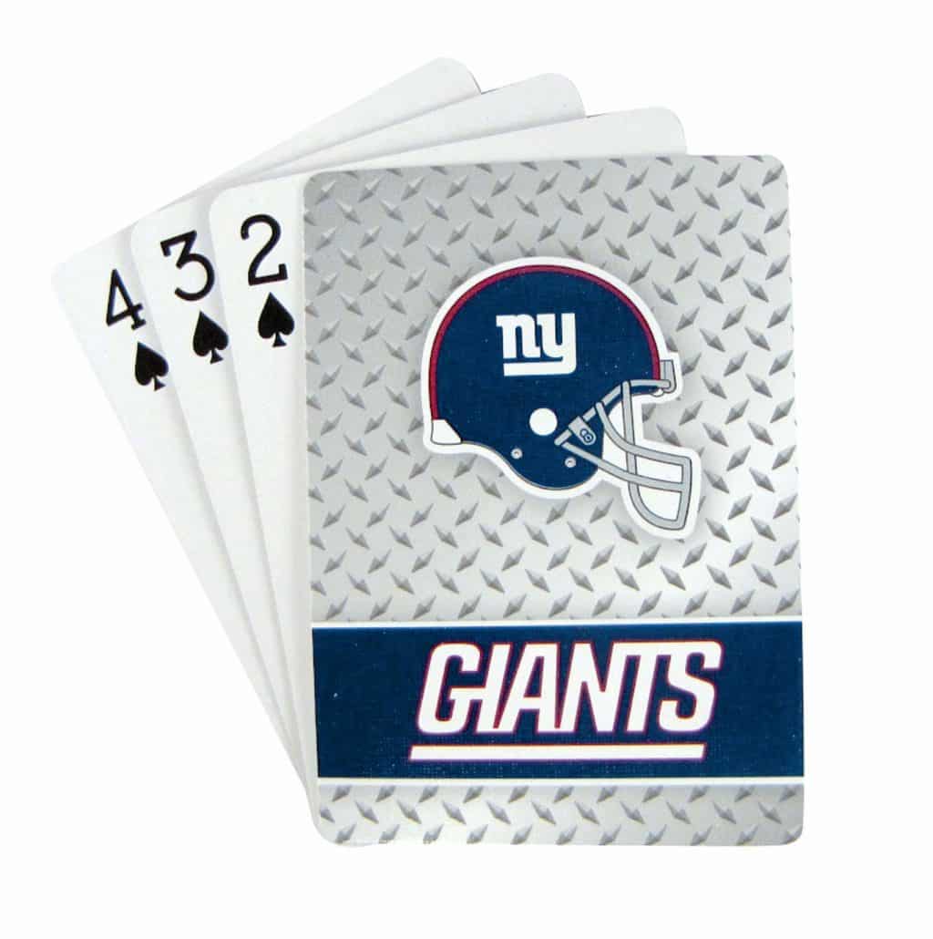 New York Giants Playing Cards - Diamond Plate - Detroit Game Gear