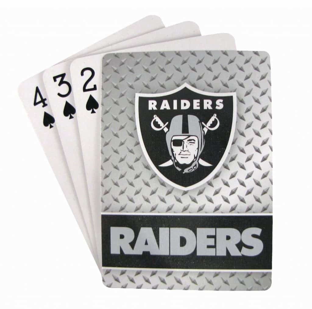 Vegas Raiders Playing Cards - Diamond Plate - Detroit Game Gear
