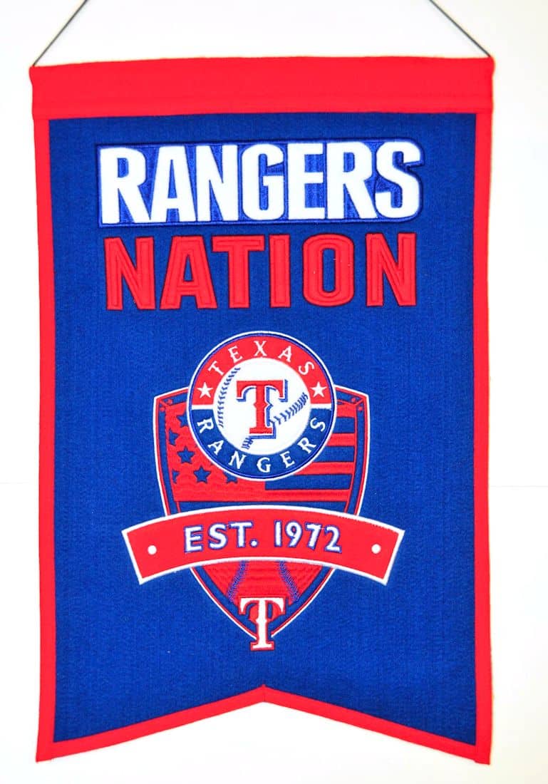 Texas Rangers Wool Nations Banner - Detroit Game Gear