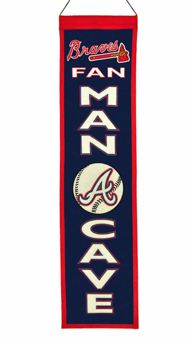 Atlanta Braves Wool Man Cave Banner - Detroit Game Gear