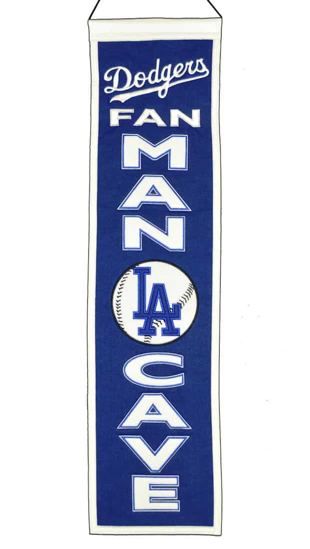 Los Angeles Dodgers Wool Man Cave Banner - Detroit Game Gear