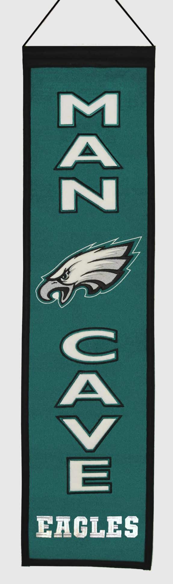 Philadelphia Eagles Wool Man Cave Banner - Detroit Game Gear