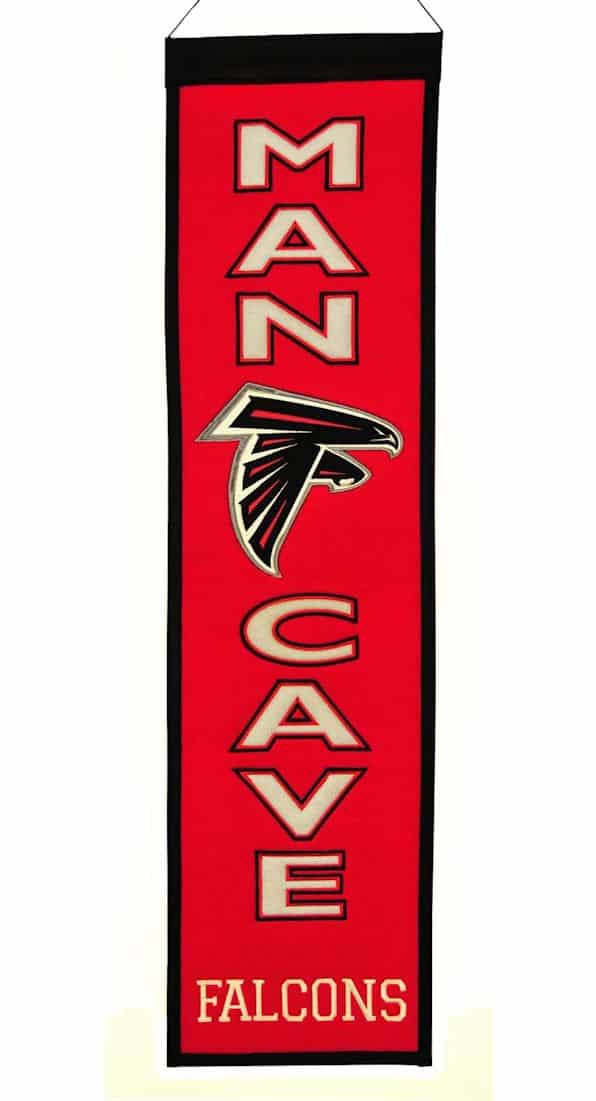 Atlanta Falcons Wool Man Cave Banner - Detroit Game Gear