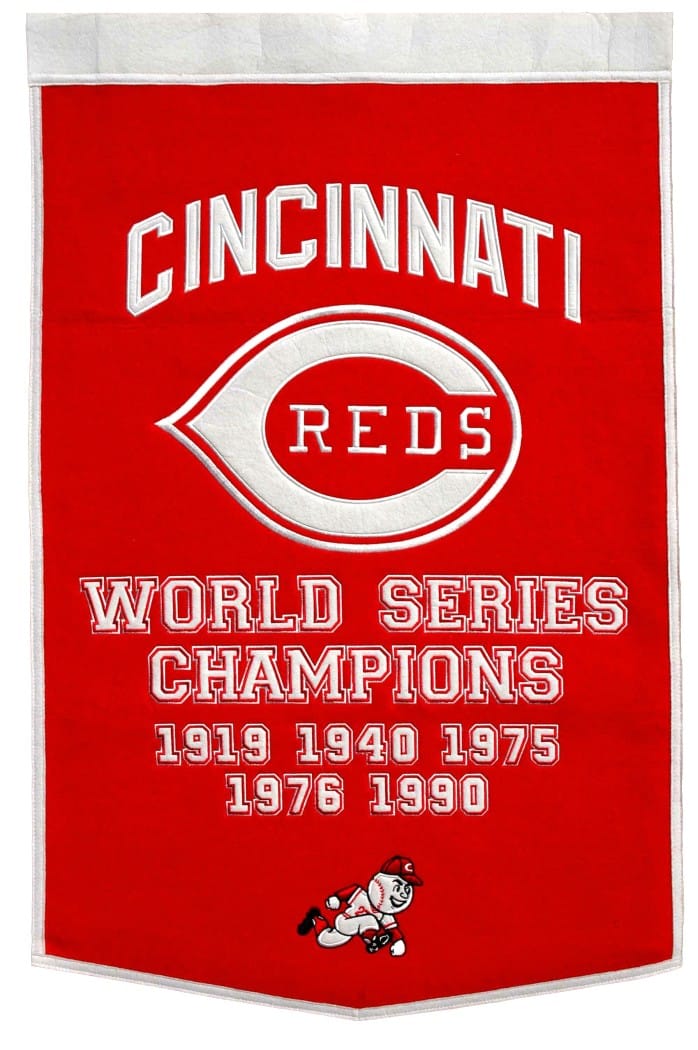 Cincinnati Reds 24"x36" Wool Dynasty Banner - Detroit Game Gear