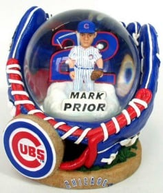 Chicago Cubs Mark Prior Water Globe - Detroit Game Gear