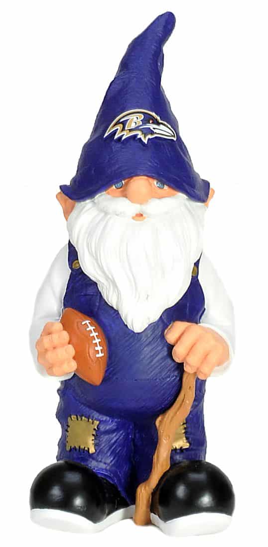 Baltimore Ravens Garden Gnome 11" Male - Detroit Game Gear