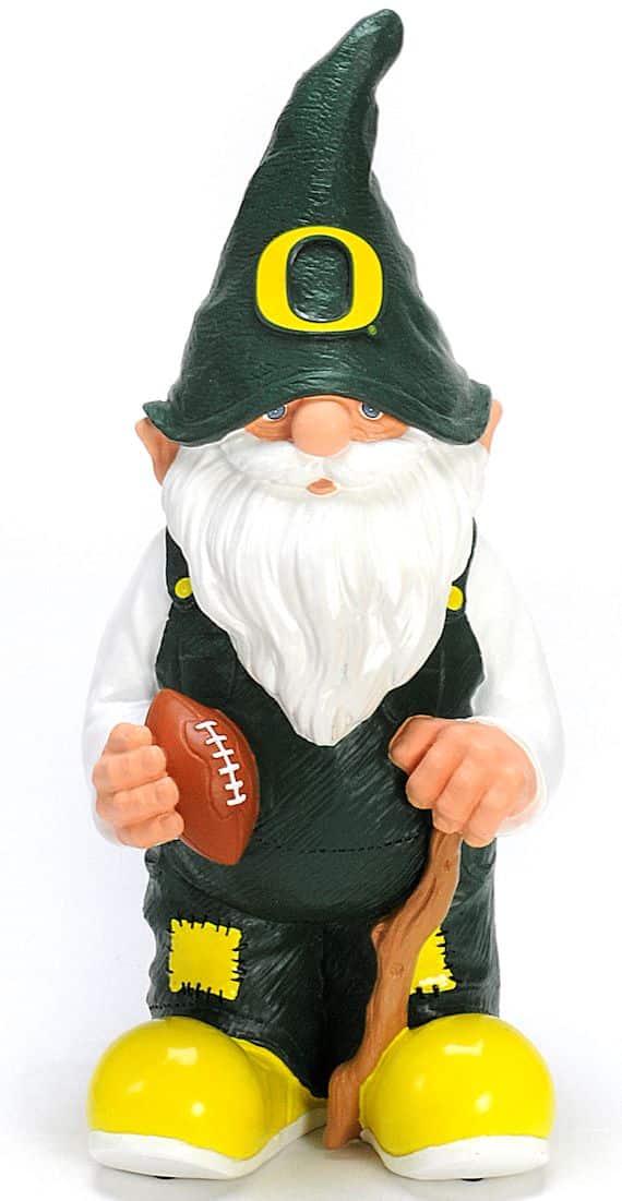 Oregon Ducks Garden Gnome - 11" Male - Detroit Game Gear