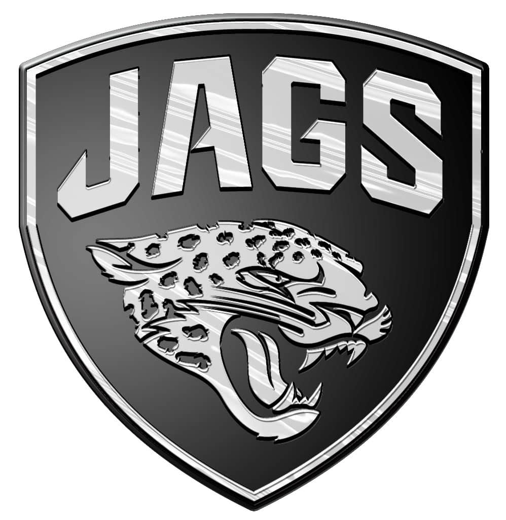 Jacksonville Jaguars Silver Auto Emblem - Detroit Game Gear