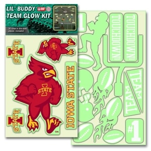Iowa State Cyclones Lil' Buddy Glow In The Dark Decal Kit - Detroit ...