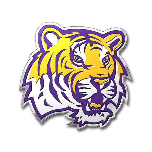 LSU Tigers Color Auto Emblem - Die Cut - Detroit Game Gear