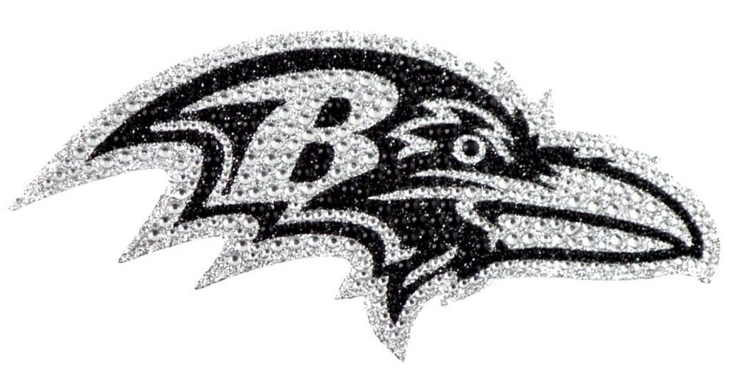 Baltimore Ravens Bling Auto Emblem - Detroit Game Gear