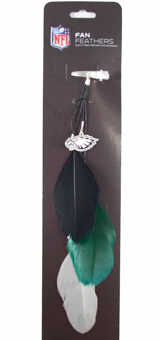 Philadelphia Eagles Team Color Feather Hair Clip - Detroit Game Gear