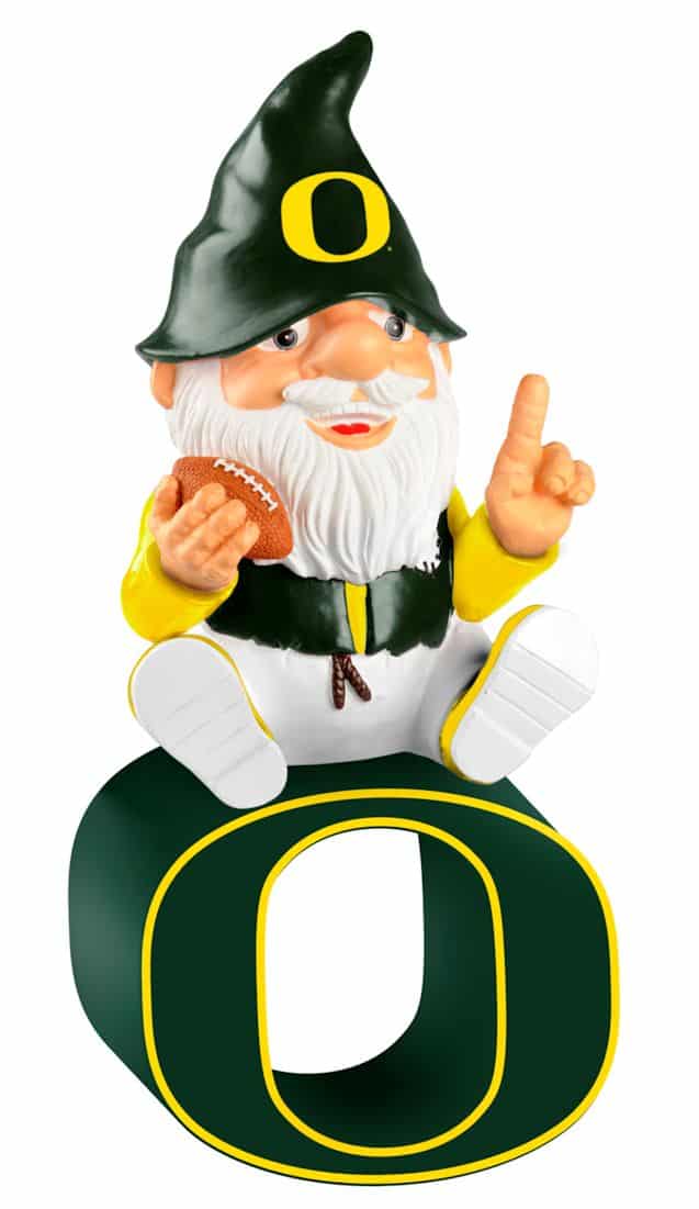 Oregon Ducks Gnome On Team Logo - Detroit Game Gear