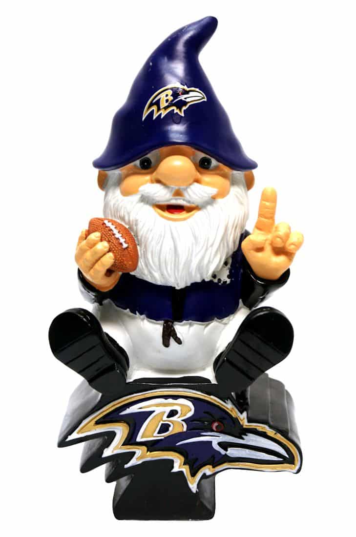 Baltimore Ravens Gnome On Team Logo - Detroit Game Gear