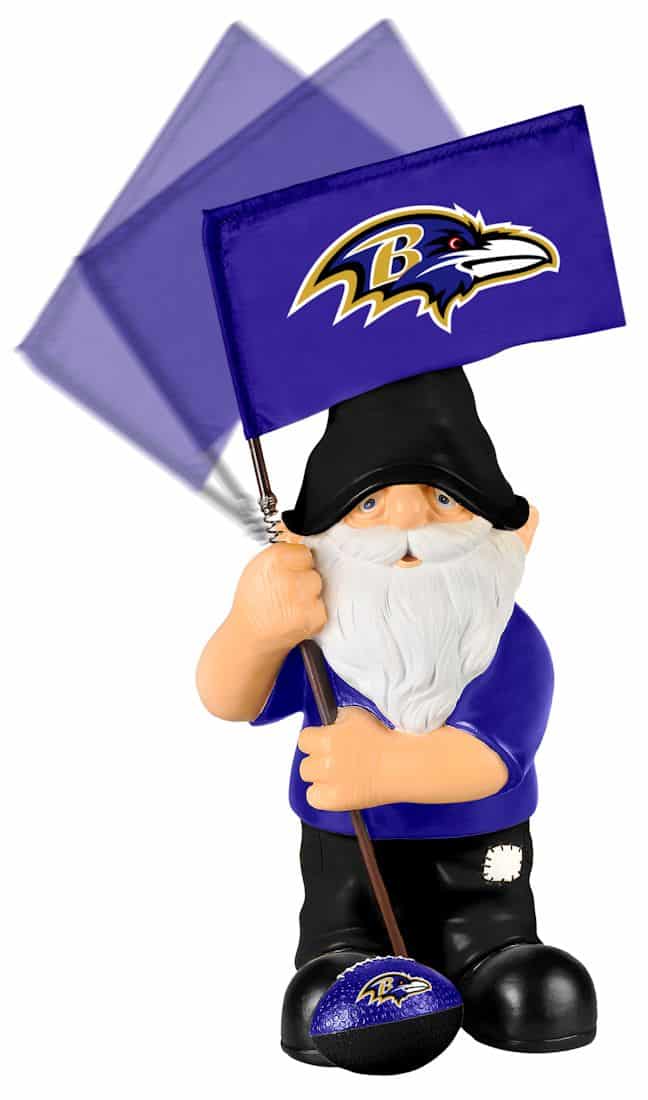 Baltimore Ravens Springy Flag Gnome - Detroit Game Gear