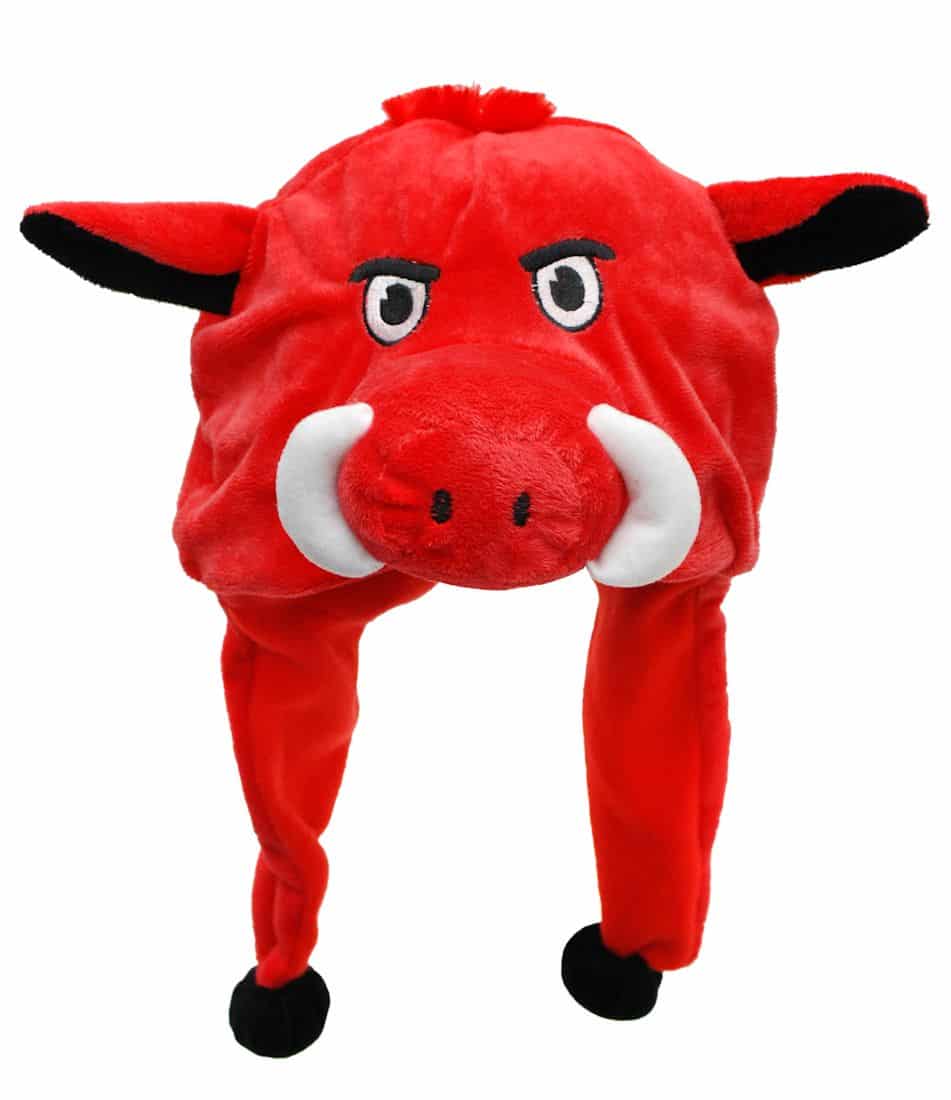 Arkansas Razorbacks Mascot Themed Dangle Hat - Detroit Game Gear