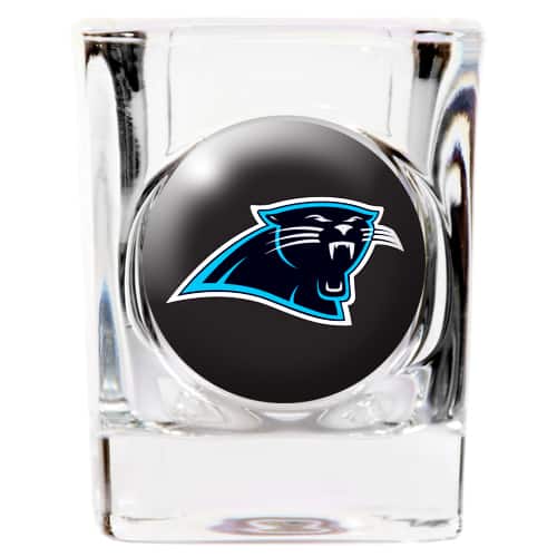 Carolina Panthers Square Shot Glass - 2 oz. - Detroit Game Gear