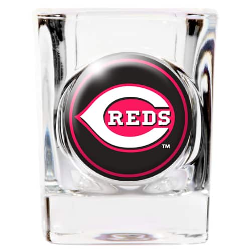 Cincinnati Reds Square Shot Glass - 2 oz. - Detroit Game Gear