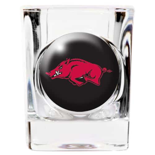 Arkansas Razorbacks Square Shot Glass - 2 oz. - Detroit Game Gear