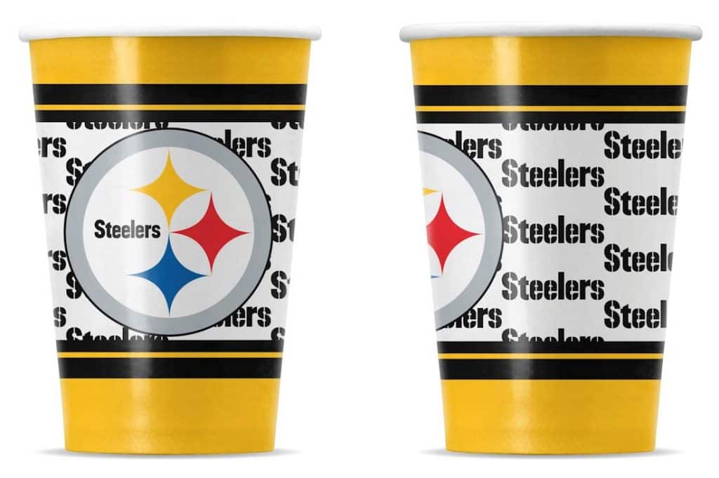 Pittsburgh Steelers Disposable Paper Cups - Detroit Game Gear
