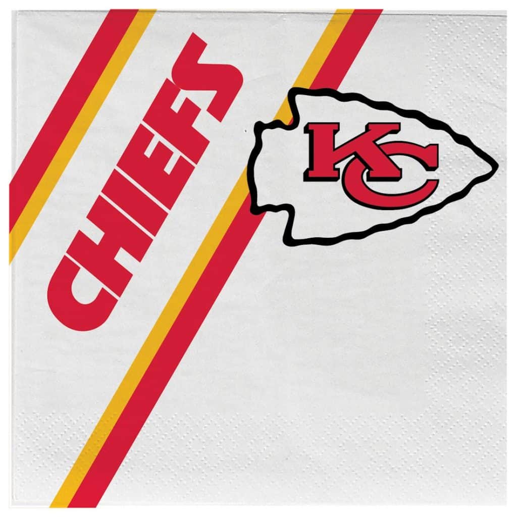 Kansas City Chiefs Disposable Napkins - Detroit Game Gear