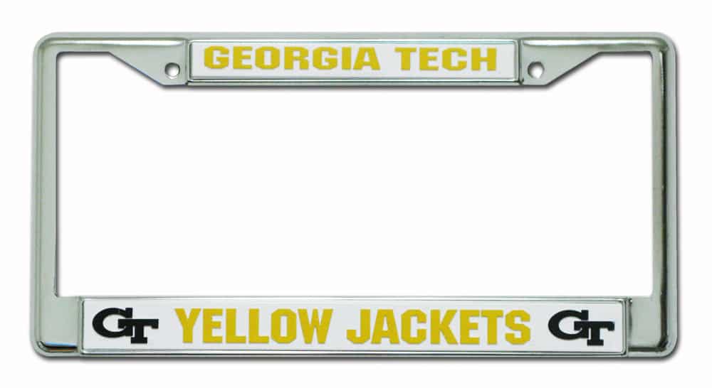 Georgia Tech Yellow Jackets Chrome License Plate Frame - Detroit Game Gear