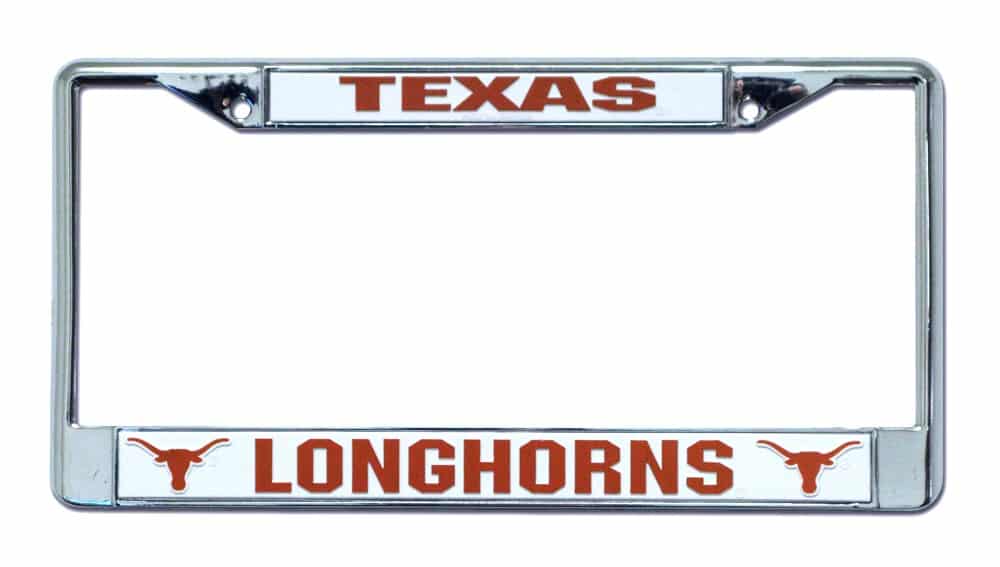 Texas Longhorns Chrome License Plate Frame - Detroit Game Gear