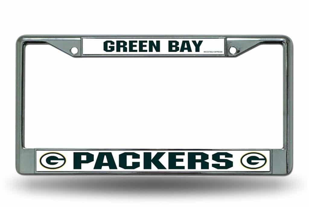 Green Bay Packers Chrome License Plate Frame - Detroit Game Gear