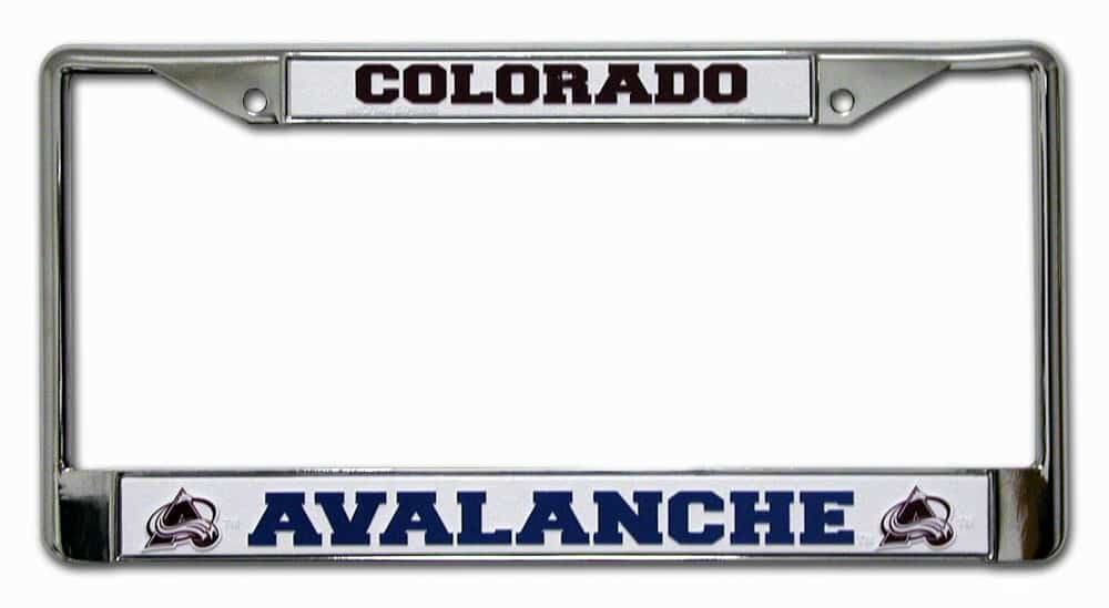 Colorado Avalanche Chrome License Plate Frame - Detroit Game Gear