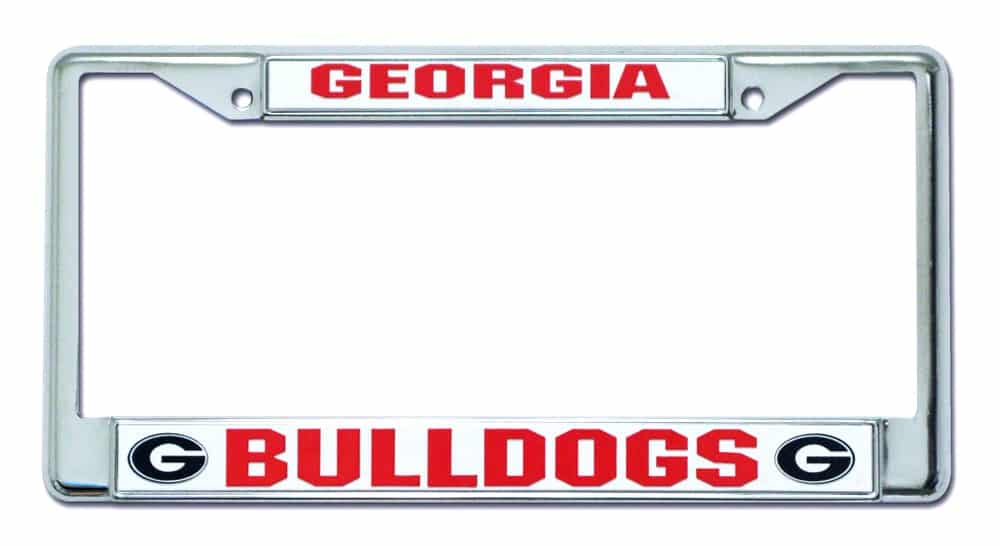 Georgia Bulldogs Chrome License Plate Frame - Detroit Game Gear