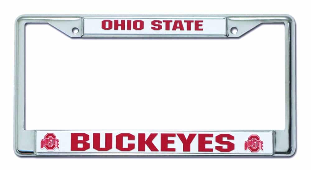 Ohio State Buckeyes Chrome License Plate Frame - Detroit Game Gear