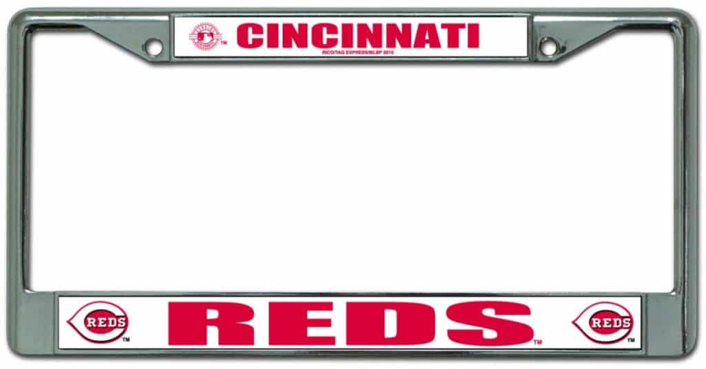 Cincinnati Reds Chrome License Plate Frame - Detroit Game Gear