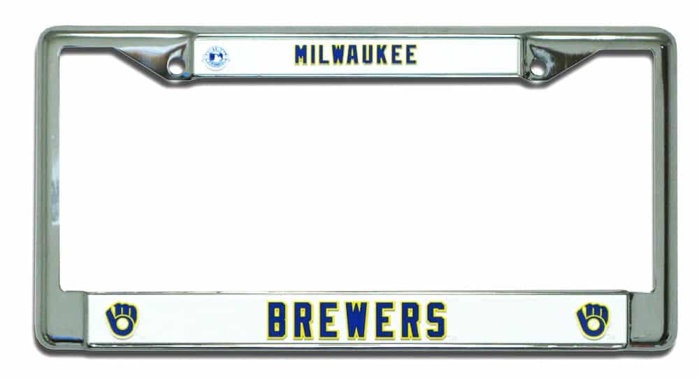 Milwaukee Brewers Chrome License Plate Frame - Detroit Game Gear