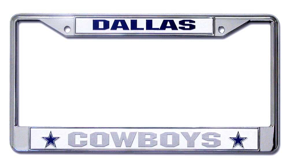 Dallas Cowboys Chrome License Plate Frame - Detroit Game Gear